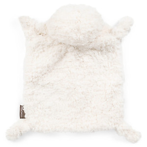 DEMDACO Clean White Fuzzy Lamb Goodnight Prayer Polyester Plush Children's Stuffed Animal Blankie