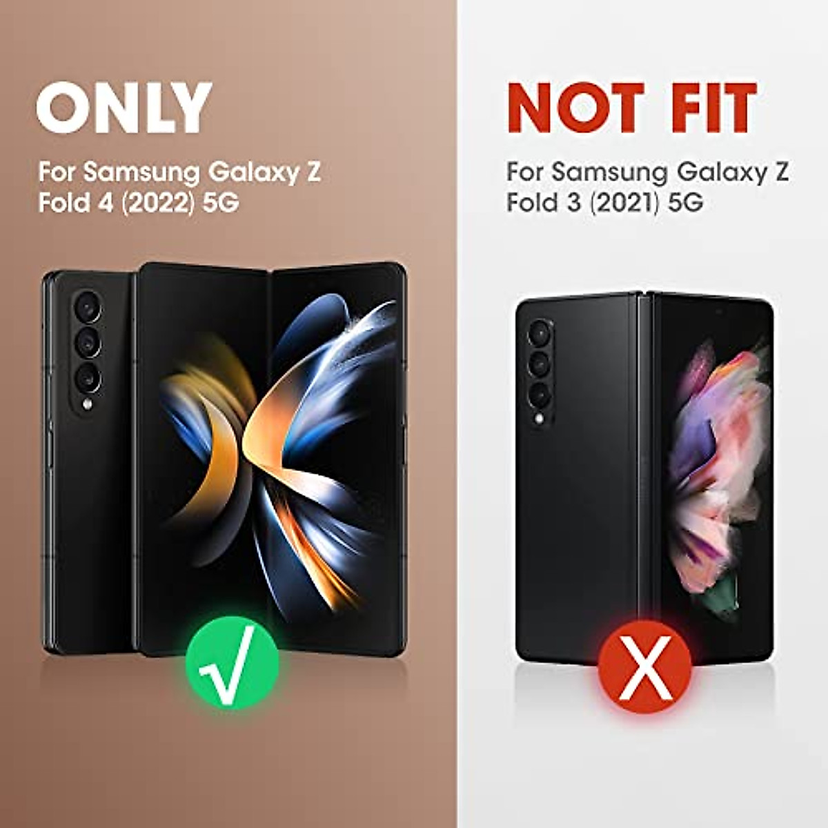 SUPCASE Unicorn Beetle Pro Case for Samsung Galaxy Z Fold 4 5G (2022), Full-Body Dual Layer Rugged Case with Built-in Screen Protector & Kickstand & S Pen Slot (Black)