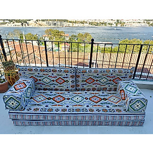 8 Thickness Gray Arabic Sofa Floor Seating Set, Pallet Sofa, Floor Cushions, Sectional Sofa, Arabic Majilis, Ottoman Couch, Arabic Jalsa (8'' Thickness Sofa)