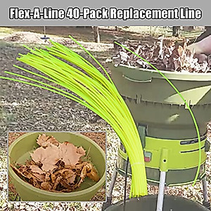 Karbay Flex-A-Line 40-Pack Replacement Line, Compatible with Sun Joe SDJ616L Replacement Line for Sun Joe Shredder Joe SDJ616 Electric Leaf mulcher/Shredder
