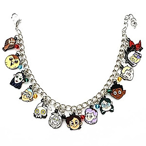 NBCNWQQ Owl House Bracelet Anime Cosplay Owl House Metal Charm Bracelet Gifts for woman and Men