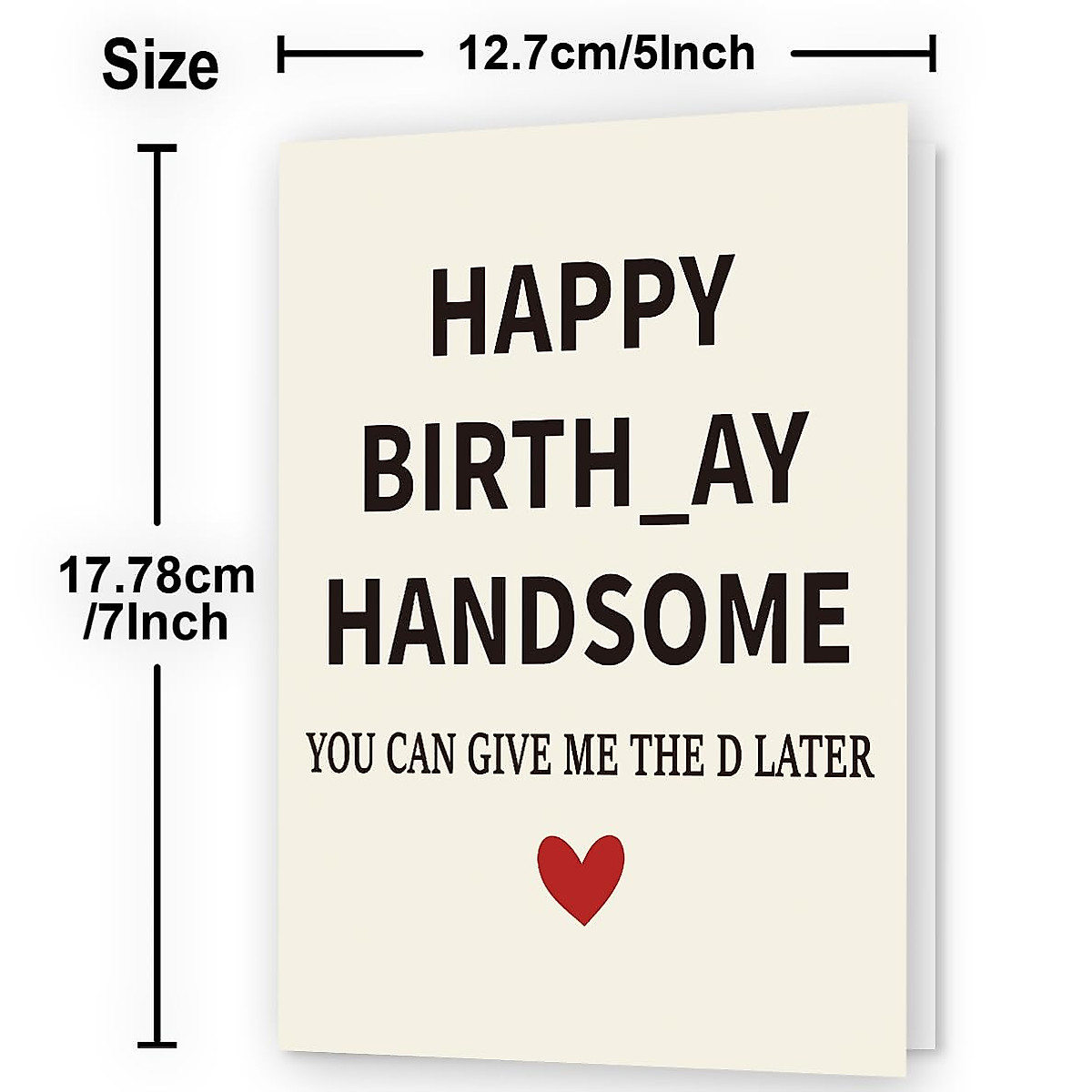 WowBefun Funny Birthday Card & Gifts for Men Husband Boyfriend Him, Happy Bday Card