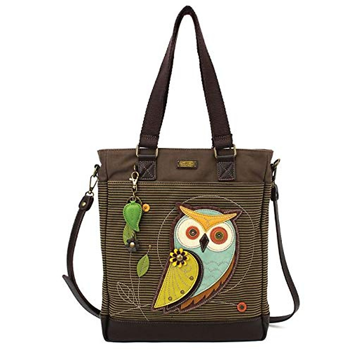 CHALA Work Tote with Zip Around Wallet - Owl
