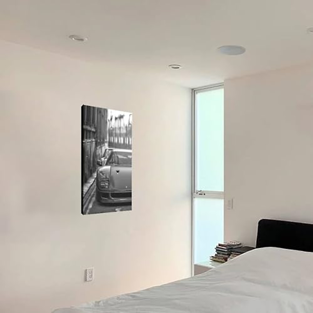 Car Poster Ferrari F40 Supercar Posters Racing Car Canvas Wall Art For Boy's Bedroom SuperCar Wall Decor Frame-style 20x30inch(50x75cm)