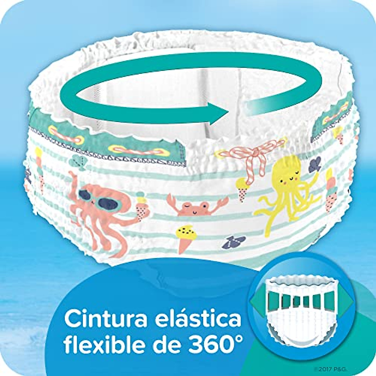 Pampers Splashers Swim Diapers Disposable Swim Pants, Medium (20-33 lb), 11 Count