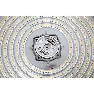 Metalux 13 in. Round 400-Watt Equivalent Integrated LED White High Bay Light