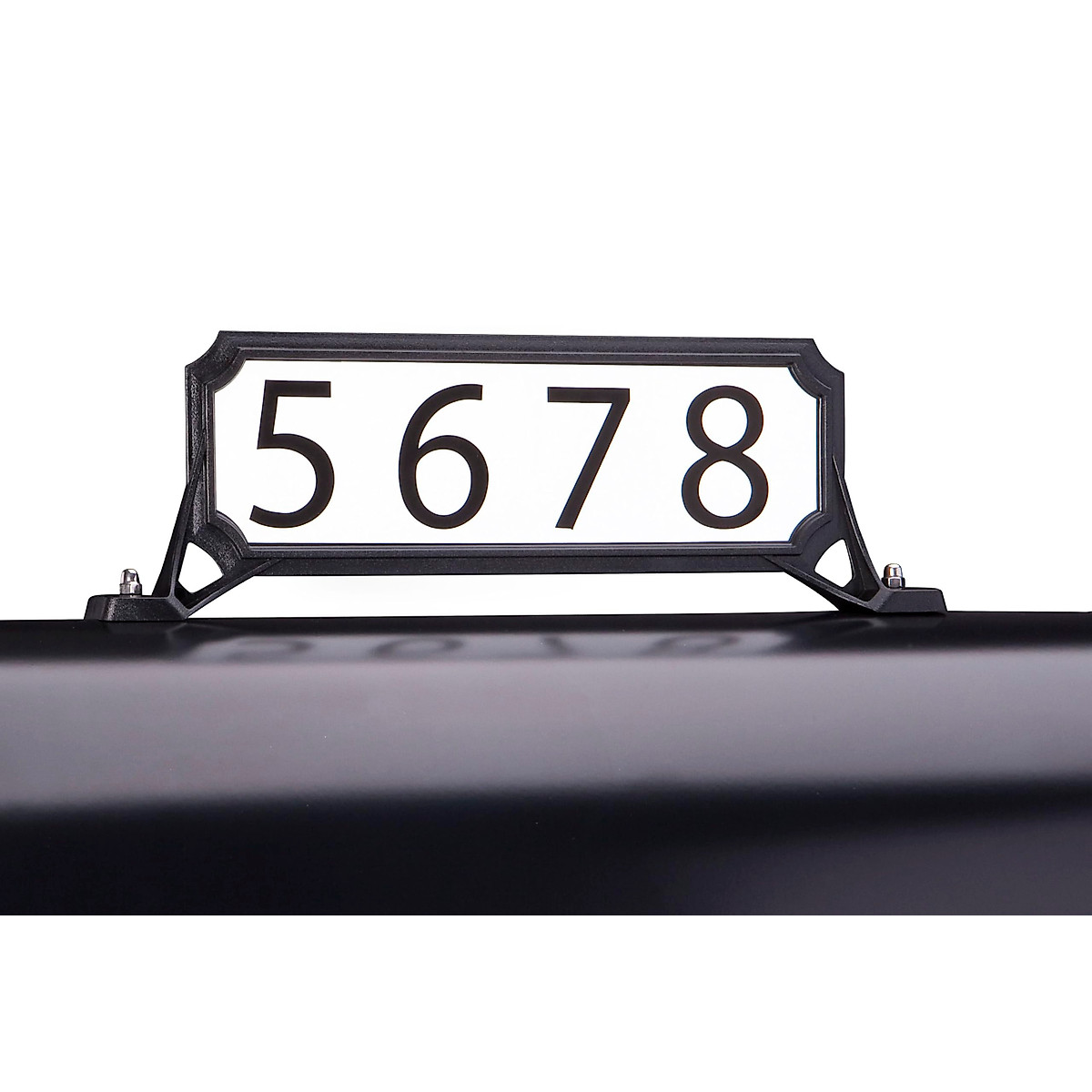 Architectural Mailboxes 3460B Manhattan Address Plaque, Small, Black