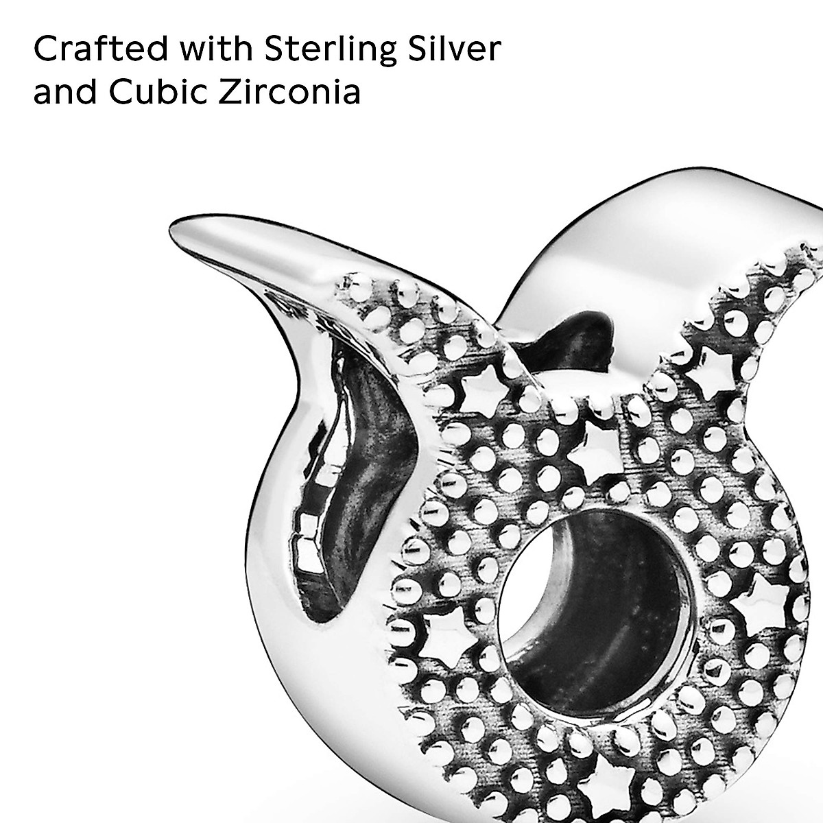 Pandora Sparkling Taurus Zodiac Charm - Compatible Moments Bracelets - Jewelry for Women - Gift for Women in Your Life - Made with Sterling Silver & Cubic Zirconia