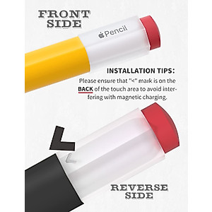 2 Pack Silicone Pencil Case Compatible with Apple Pencil 2nd Generation Only,Case Cover Sleeve Accessories Protective Skin Holder(Must Read Installation Instructions) [Yellow,Black]