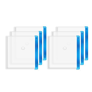 VMstr Vacuum Storage Bags, Carry-on Size, 6 Pack Refill Set (15.8 "x 15.8")