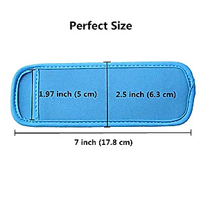 Mirenlife 24 Pack Ice Pop Sleeves Antifreezing Popsicle Holders Bags Neoprene Insulator Sleeves Freezer, 8 Colors