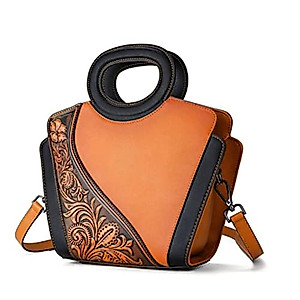 DANN Women's Retro Handbag Women's Multi-Function Embossed Shoulder Bag Retro Tote Bag (Color : Gray, Size : As Shown in The Figure)