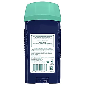Tom's of Maine Complete Protection Aluminum-Free Natural Deodorant for Men, Sandalwood & Vanilla, 2.6 oz