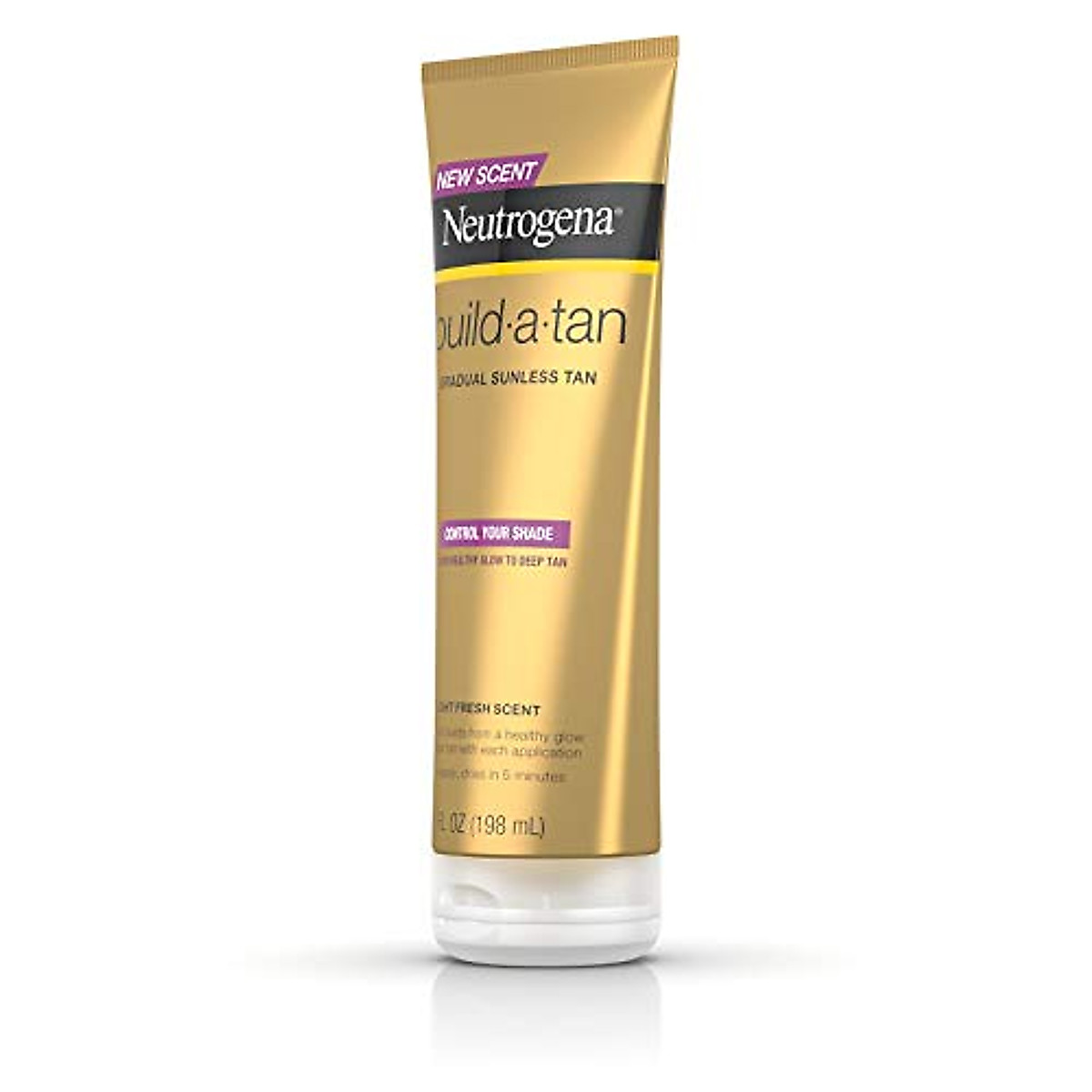 Neutrogena Build-A-Tan Gradual Sunless Tanning Lotion, Lightweight Self-Tanning Body Lotion for a Healthy Glow or Deep Tan, 6.7 fl. oz