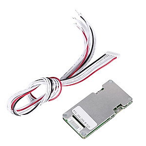 Fafeicy 24V 20A 7S L-ithium Li-ion 18650 Battery BMS Protection Board, with Balancing, Stable Protective Functions for Charging and Discharging