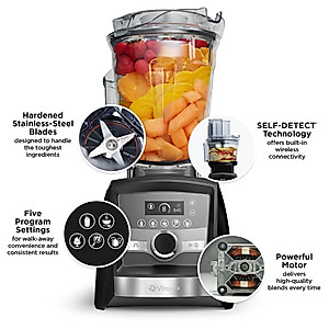 Vitamix A3500 Ascent Series Gold Label Smart Blender, Professional-Grade, 64 oz. Low-Profile Container, Matte Sage with Gold Accents