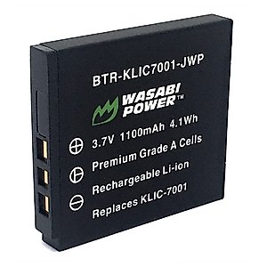Wasabi Power Battery for Kodak KLIC-7001 and Kodak EasyShare M320, M340, M341, M753 Zoom, M763, M853 Zoom, M863, M893 is, M1063, M1073 is, V550, V570, V610, V705