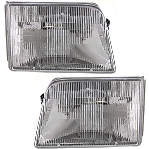 Evan Fischer Driver and Passenger Side Headlight Compatible with 1993-1997 Ford Ranger - FO2503115, FO2502119