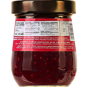 Tuscanini Premium Italian Raspberry Preserves, 11.64 oz Jar, Spreadable Fruit Jam, No High Fructose Corn Syrup, No Preservatives, Non GMO, Gluten Free
