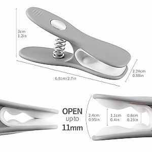 Chip Clips, 12 Pack, Bread Clips, Bag Clips, Magnetic Clips, Food Clips for Food Packages Chip Bag Clip, By Creaiva