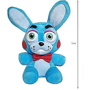 Amriver 7-inch FNAF Plushies Set - Foxy the Pirate & Bonnie - Stuffed Animal Plush Toys for Kids