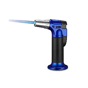 Hovico Butane Torch,Professional Culinary Blow Torch Lighter with Safety Lock,Refillable Kitchen Torch Lighter,for BBQ, Creme Brulee, Baking, Crafts (Butane Gas Not Included)