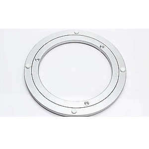 NUZAMAS Set of 2 150mm(6inch) Heavy Duty Aluminium Alloy Rotary Table Bearings Turntable Round Dining Table Smooth Swivel Plate for Tabletop Serving Trade Show Displays