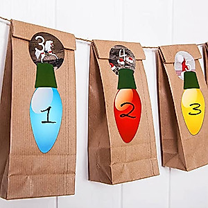 Christmas Bulb Cutouts 40 Pieces Chic Colorful Bulb Cutouts with 60 Glue Point Dots for Christmas New Year Party Classroom Bulletin Board and Home Decoration