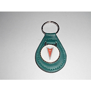 FIERO CATALINA GRAND AM PRIX G3 G5 G6 G8 VIBE SOLSTICE LOGO LEATHER KEYCHAIN - TEAL