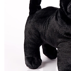 Boni 12.5 Inch Black Dog Stuffed Animal, French Bulldog Plush Stuffed Animals, Birthday Christmas Day Gifts for Child