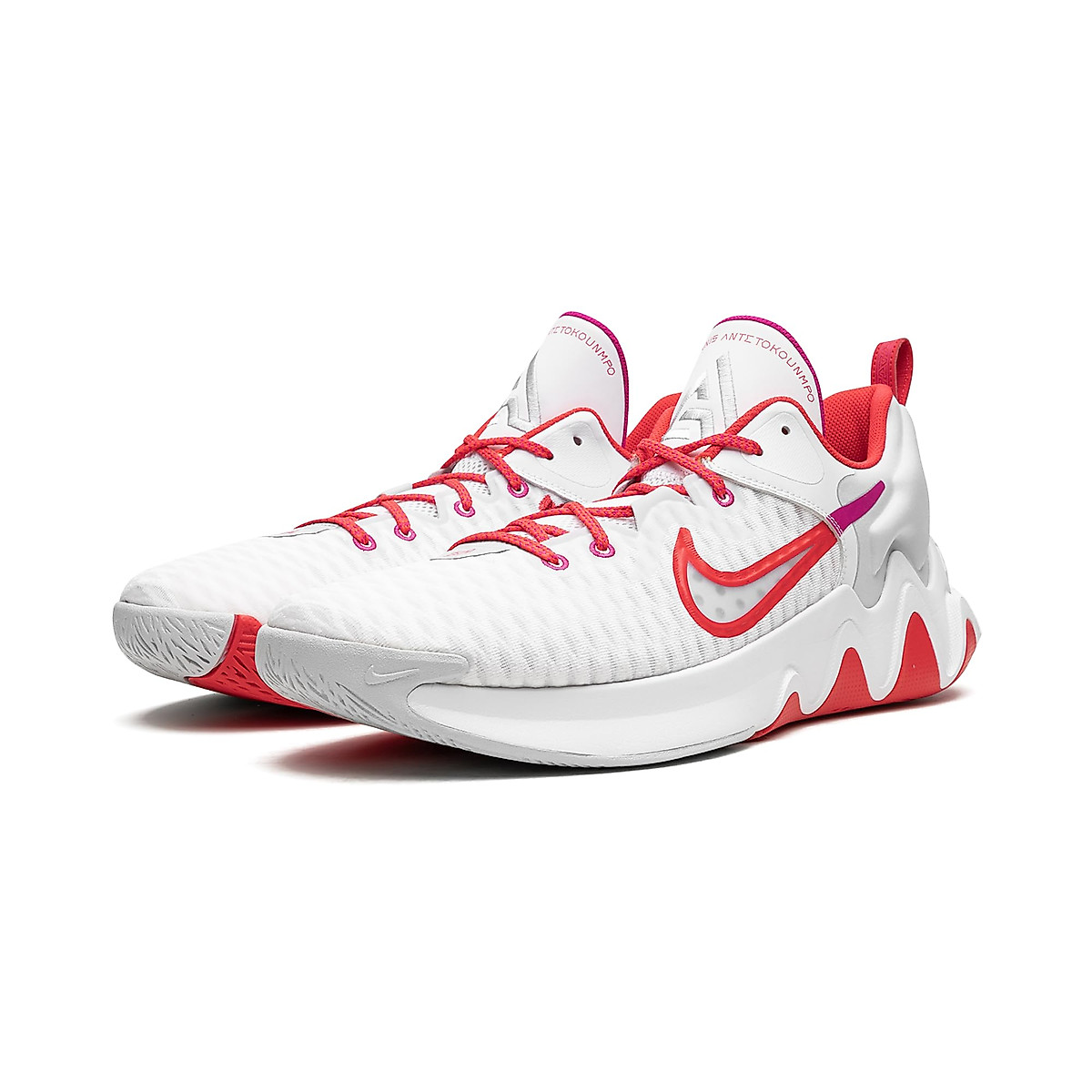 Nike Giannis Immortality Mens Shoes Size 13, Color: White/Red