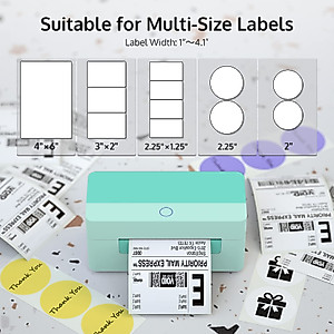 OFFNOVA Shipping Label Printer, 4x6 Label Printer for Shipping Packages, High Speed USB Thermal Printer, Supports ShipStation UPS FedEx Ebay (USB Version)