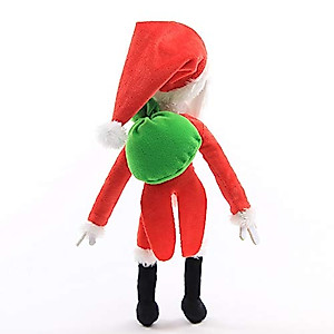 uiuoutoy Nightmare Before Christmas Toys Pumpkin King Jack Skellington & Zero Plush Dolls (Santa Jack Skellington 12‘’)