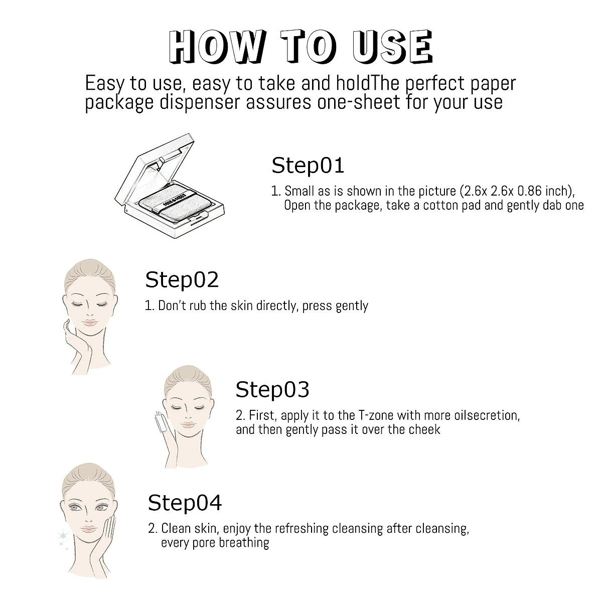 WishLotus 200Pc Oil Blotting Sheets for Face, Linen Oil Blotting Paper with Mirror Case and Powder Puff for Oily Skin, Oil Absorbing Sheets for Men and Women(200)