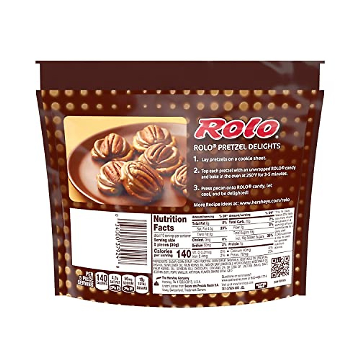 ROLO Rich Chocolate Caramels Candy Share Pack, 10.6 oz