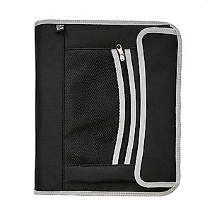 Pen+Gear Black 1½"Zipper Binder 275 Sheet Capacity