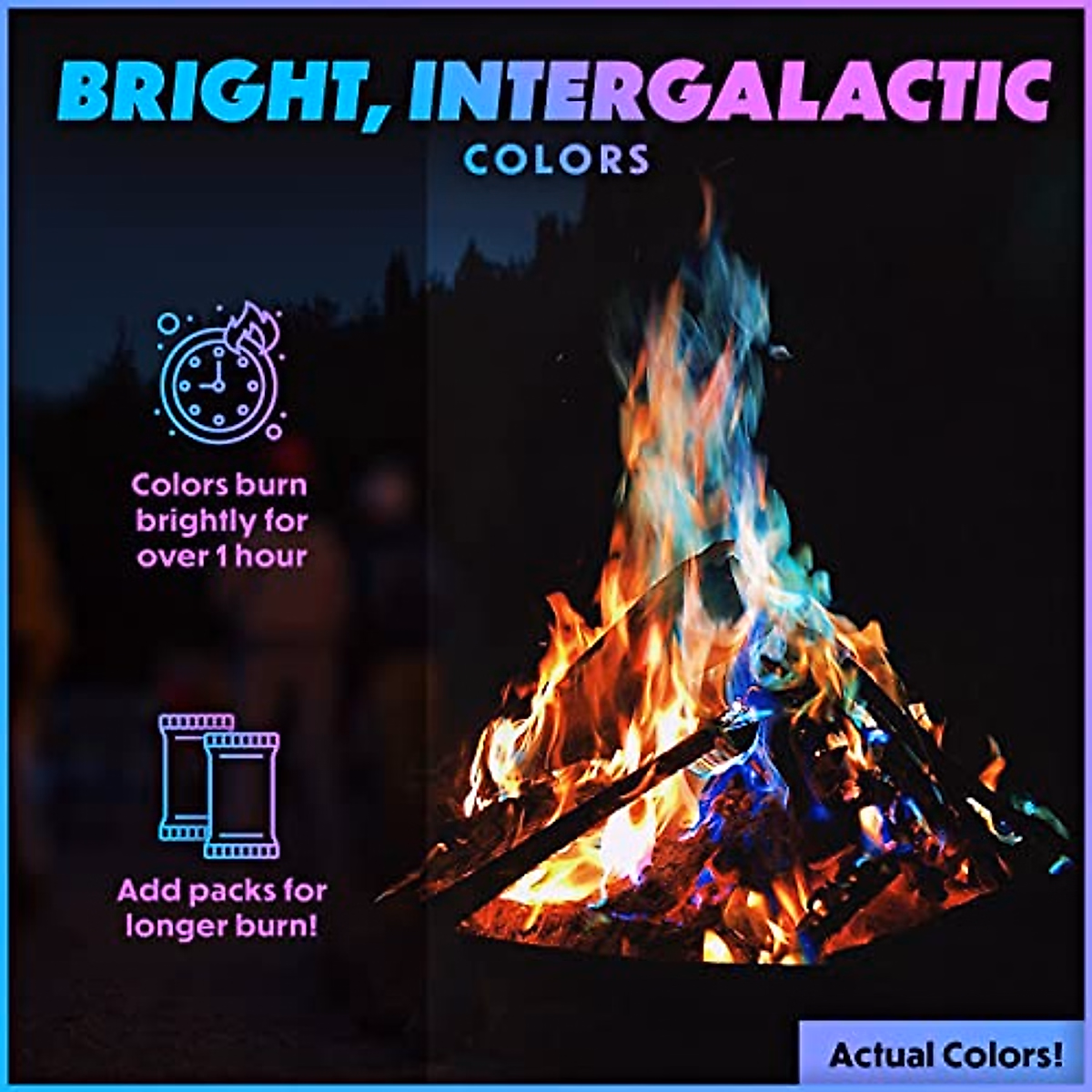 Add Magic Color to Your Fire with Magical Flames Packets