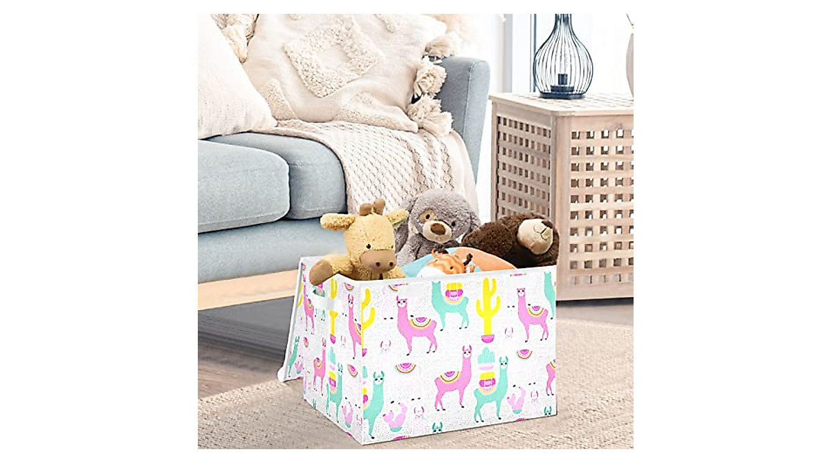 CaTaKu Llama Cactus Large Storage Container