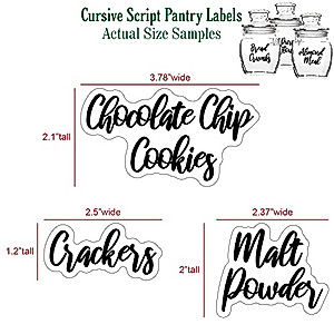 Megavava 266 Pantry Labels+15 Blank Labels 266 Kitchen Pantry Names – Food Label Sticker, Water Resistant Pantry Labels for Containers, Jar Labels Pantry Organization and Storage