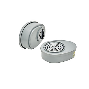 MSA 815359 Advantage Respirator Cartridge - Multigas (GME: CL, SD, CD, HC, HS, AM, MA, FM, HF), Quantity: 2 per Pack, Chemical and Combination Air-Purifying Respirator Cartridge