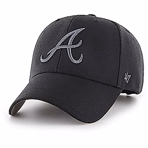 '47 Atlanta Braves MVP Adjustable Black Hat, One Size