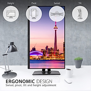 ViewSonic VP3256-4K 32 Inch 4K UHD IPS Ergonomic Monitor with Ultra-Thin Bezels, Color Accuracy, Pantone Validated, 60W USB C