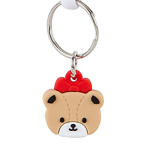 Sanrio 168645 Face Shaped Reel Key Holder, Hello Kitty Key Mascot, Hello Kitty, 5.1 x 1.9 x 0.7 inches (13 x 4.9 x 1.8 cm), Character