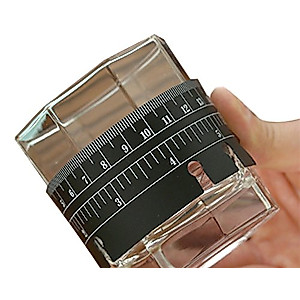 Eilova Black/Clear Plastic Measuring Today Ruler Quick Page Finder Page Marker Pouch PVC Bookmark Ruler for 6-Hole Binder Notebook(A6, 8Pack)