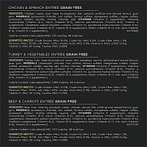 Purina Pro Plan Complete Essentials Chicken, Turkey and Beef Grain Free Wet Cat Food Variety Pack - (24) 3 oz. Cans