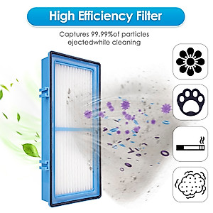 (15 Pack) AER1 Filter 5 HEPA Filters + 10 Carbon Booster Filters Compatible With Holmes AER1 Type Total Air Filter, HAPF30AT And HAP242-NUC, Replacement HEPA Filter Kit