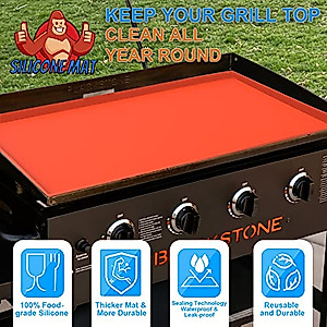 28" Silicone Griddle Mat Fit for Blackstone 28 inch Griddle,Silicone Mat for 28 inch Blackstone,Heavy Duty Griddle Silicone Mat 28 inch for Blackstone(Does not fit 28"XL/28" Pro Griddles Series)