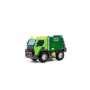Teenage Mutant Ninja Turtles Thrash N' Battle Garbage Truck, Lights and Sounds, Ages 3+,Yellow
