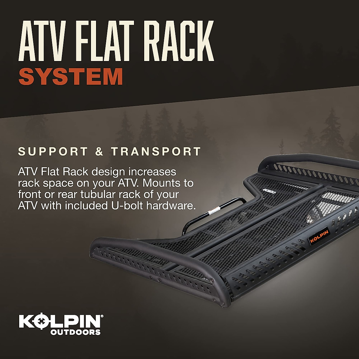 Kolpin ATV Flat Rack - 53400, Black, One Size