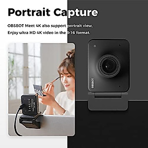 OBSBOT Meet Webcam 1080P Ultra HD AI-Powered Webcam 1080P Video Conference Camera with AI Auto Framing Auto-Focus HDR & 2X Digital Zoom